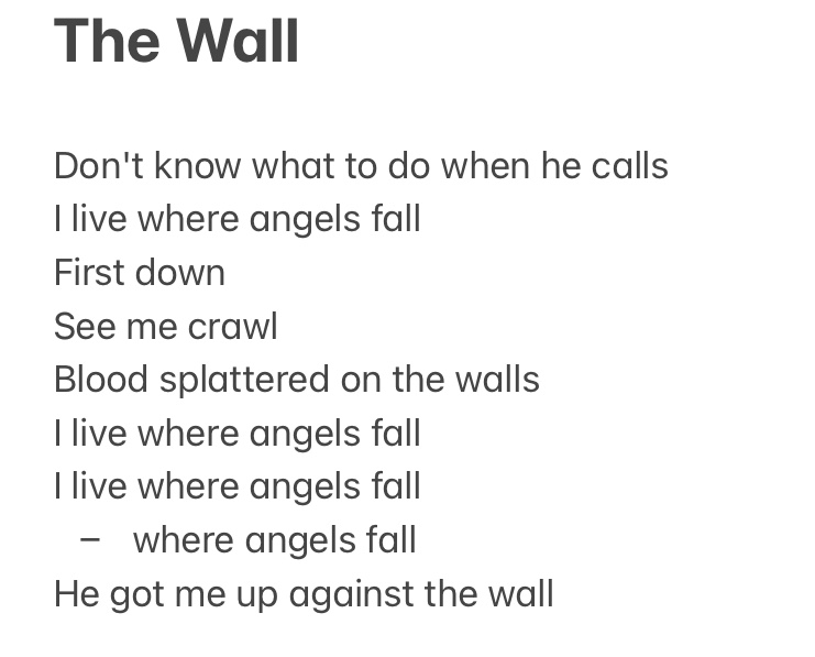 The Wall (songwriting) – PoeEternal